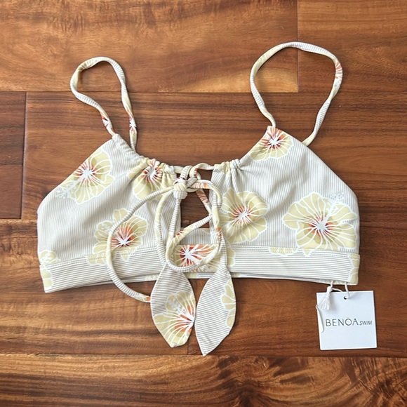 Benoa Swim | Swim | Benoa Swim Ari Bikini Top Yellow Hapa S Nwt | Poshmark